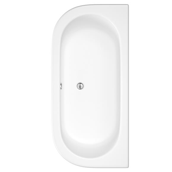 TRT0092 - Trojancast Curved D Shaped Bath 1700 x 800mm
